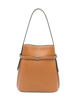 TOTEME Leather Bucket Bag - Brown