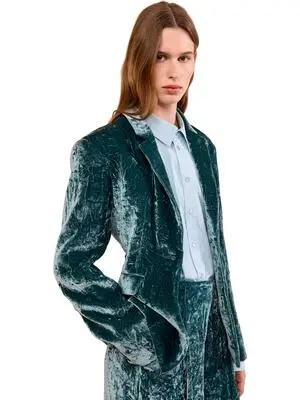 Ulla Johnson Ellery Velvet Jacket - Jadeite