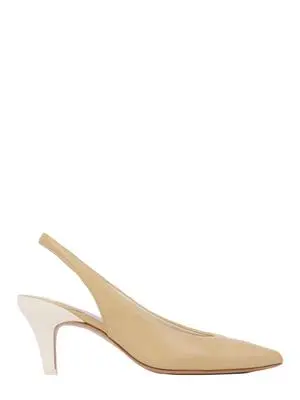 Chloé Suzie Slingback Pumps - Dusty Beige