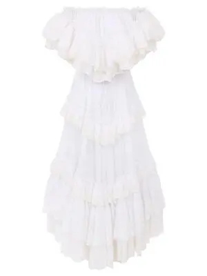 CHLOÉ Long Ruffled Voile Dress