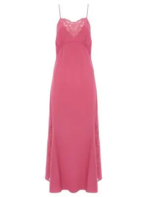 Chloé Long Lingerie Dress - Mauvewood