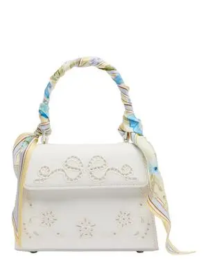 SELF-PORTRAIT Top-handle Bag - White