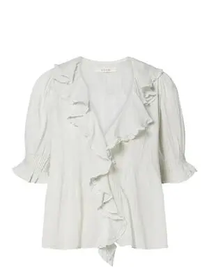 DÔEN Dôen Embroidered Cotton Shirt