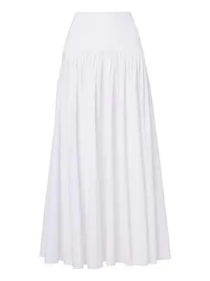 STAUD Staud Procida Cotton Poplin Maxi Skirt