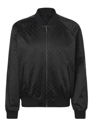 Gucci Gg Cotton-blend Satin Jacket - Black