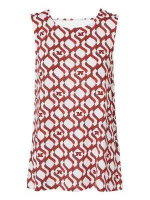 Max Mara Pelota Printed Top - Brown