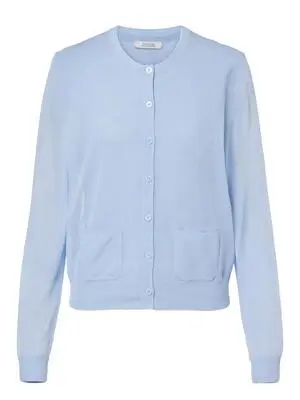 Dorothee Schumacher Semi-sheer Cotton-blend Cardigan - Blue
