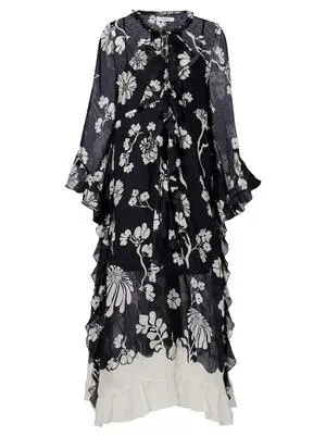 Dorothee Schumacher Floral Daydream Midi Dress - Blue