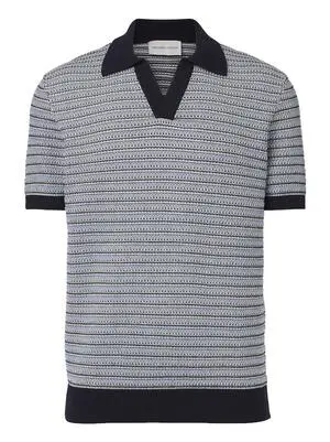 Frescobol Carioca Rino Cotton And Cashmere Polo Shirt - Blue