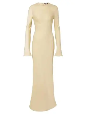 ROTATE BY BIRGER CHRISTENSEN Satin Maxi Dress - Yellow