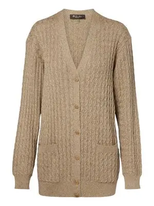 Loro Piana Bihar Cable-knit Cardigan - Beige
