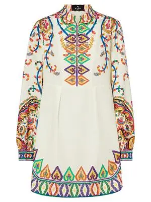 Etro Printed Cotton Minidress - Multicoloured