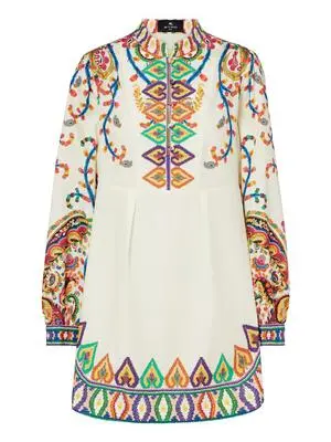 Etro Printed Cotton Minidress - Multicoloured