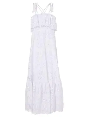 Etro Printed Cotton-blend Maxi Dress - White