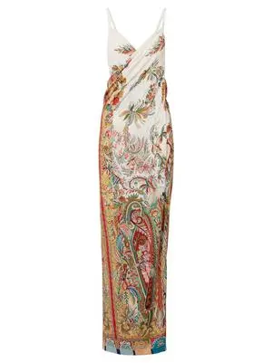 Etro Paisley Maxi Dress Multicoloured