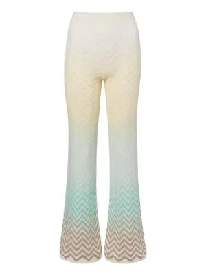 Missoni Zigzag Cotton-blend Flared Pants - Multicoloured