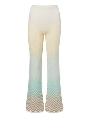 Missoni Zigzag Cotton-blend Flared Pants - Multicoloured