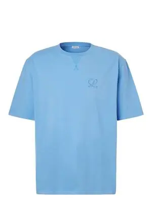 Loewe Anagram Cotton Jersey T-shirt - Blue