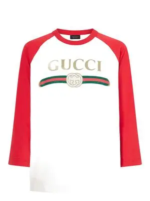 Gucci Printed Cotton-blend Jersey T-shirt - White