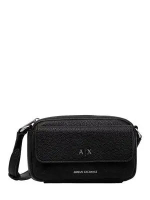 Armani Exchange Logo Cross Body Bag - Black