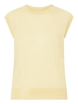 Another Tomorrow Wool Tank - Yellow