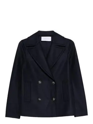 Harris Wharf London Wool Coat - Blue