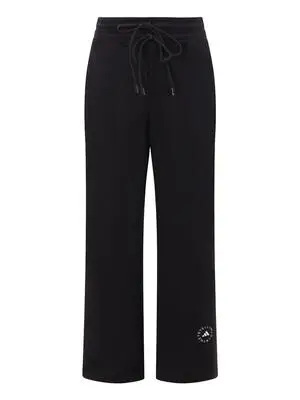 Adidas By Stella McCartney Cotton Sweatpants - Black