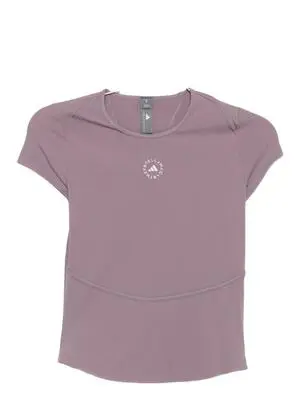 Adidas By Stella McCartney Logo Detail Round Neck T-shirt - Purple