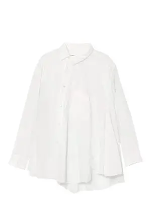 Comme Des Garçons Asymmetric Button-down Shirt - White