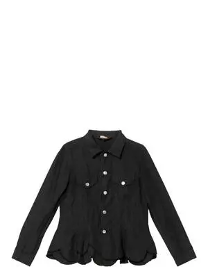 Comme Des Garçons Ruffled Jacket - Black