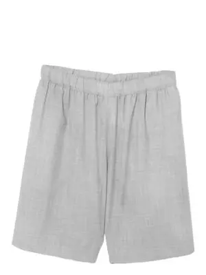 Comme Des Garçons Elasticated Waistband Knee-length Shorts - Grey
