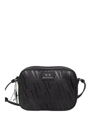 Armani Exchange Logo Shoulder Bag - Black