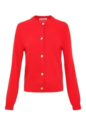 JIL SANDER Buttoned Cardigan - Red