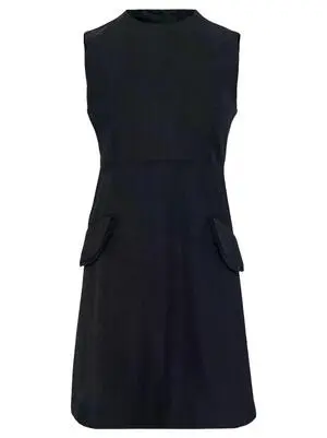 JIL SANDER Pocket Lace-trim Mini Dress - Black