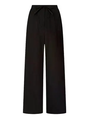 STUDIO TOMBOY Drawstring Cotton Trousers - Black