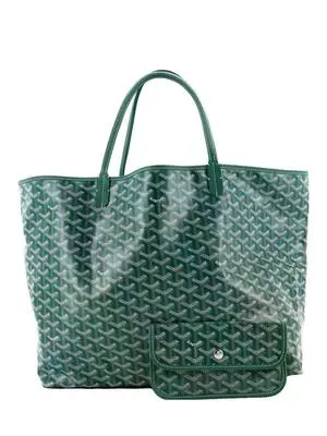 Goyard Saint Louis Coated Canvas Gm Tote Bag - Green