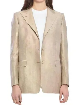 Tagliatore Peak-lapel Single-breasted Blazer - Neutrals