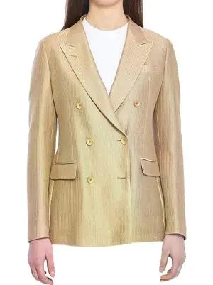 Tagliatore Double-breasted Peak-lapel Blazer - Neutrals