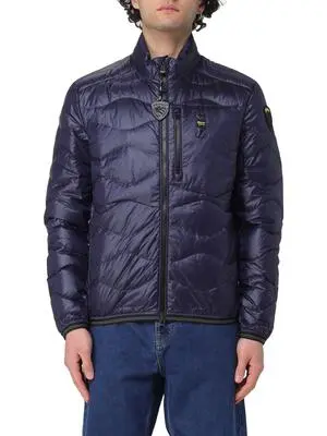 BLAUER. Padded Nylon Down Jacket - Blue
