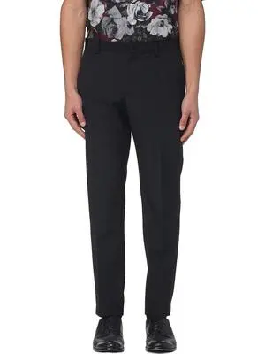 Dolce & Gabbana Slim Fit Virgin Wool Trousers - Black