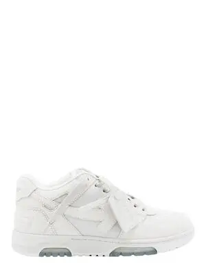 Off-White Lace-up Sneakers - Ecru