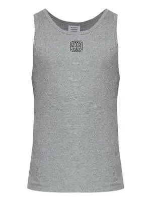 Vetements Biker Cross Logo Tank Top - Grey