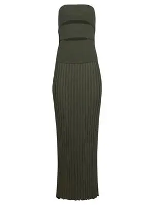 CHRISTOPHER ESBER Slashed Knit Strapless Dress