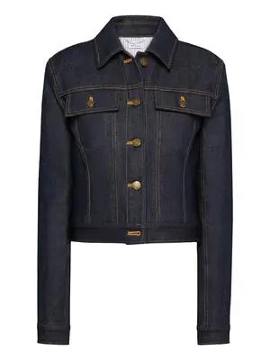 Thom Browne Shrunken Fit Denim Jacket - Blue