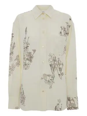 Victoria Beckham Pyjama Shirt - White