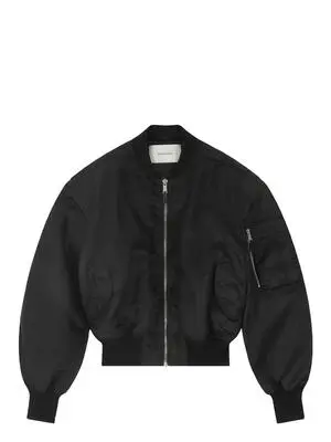 ENTIRE STUDIOS Cropped Broad Bomber - Black