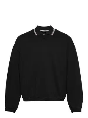 Alexander Wang Long-sleeve Polo Shirt - Black