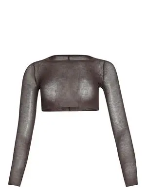 RICK OWENS Long-Sleeve Crop T