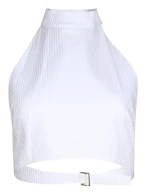 Alaïa Plastron Top - White