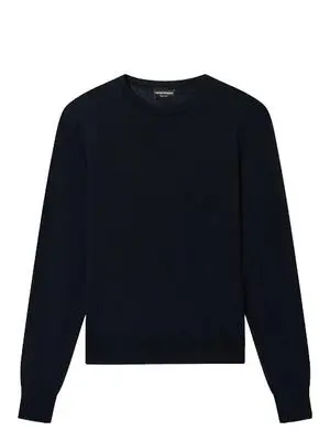 Emporio Armani Pure Virgin Wool Jumper - Navy